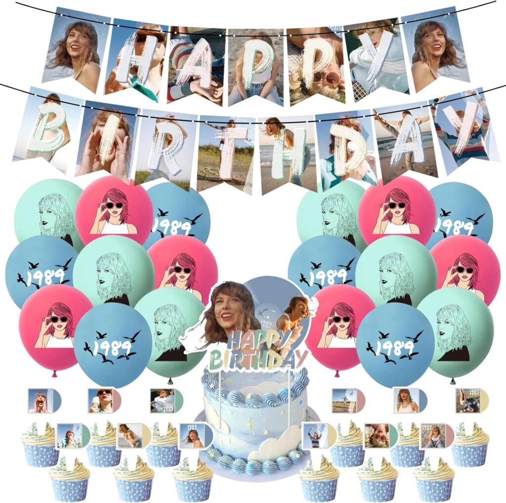 Taylor Swift Party Decorations: Supplies for a themed birthday party